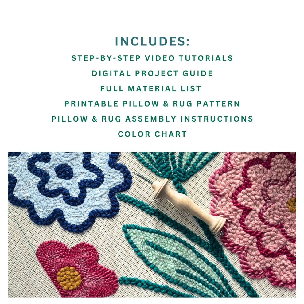 Bright Blooms Pillow Digital Pattern – The Urban Acres