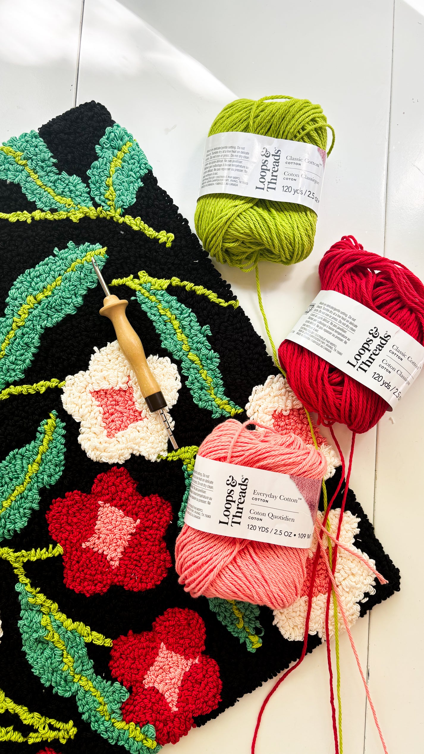 Diamond Floral Mini Rug PDF Pattern – The Urban Acres