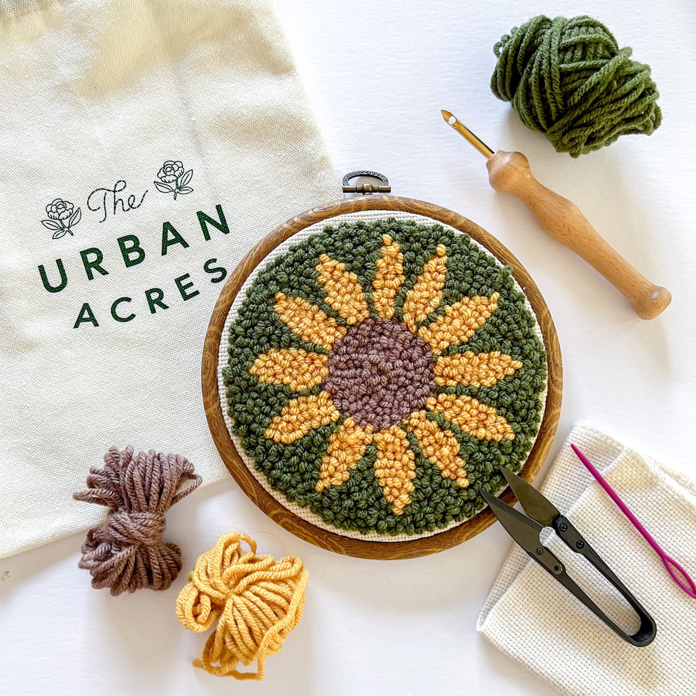 Sunflower Punch Needle Kit – The Urban Acres