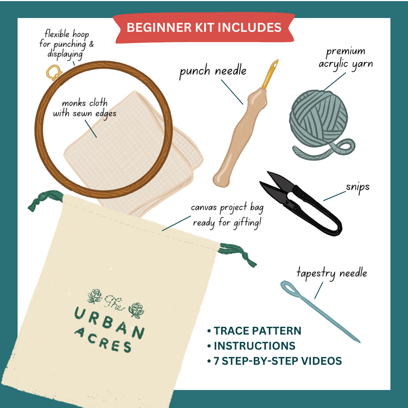 Moon Punch Needle Kit – The Urban Acres